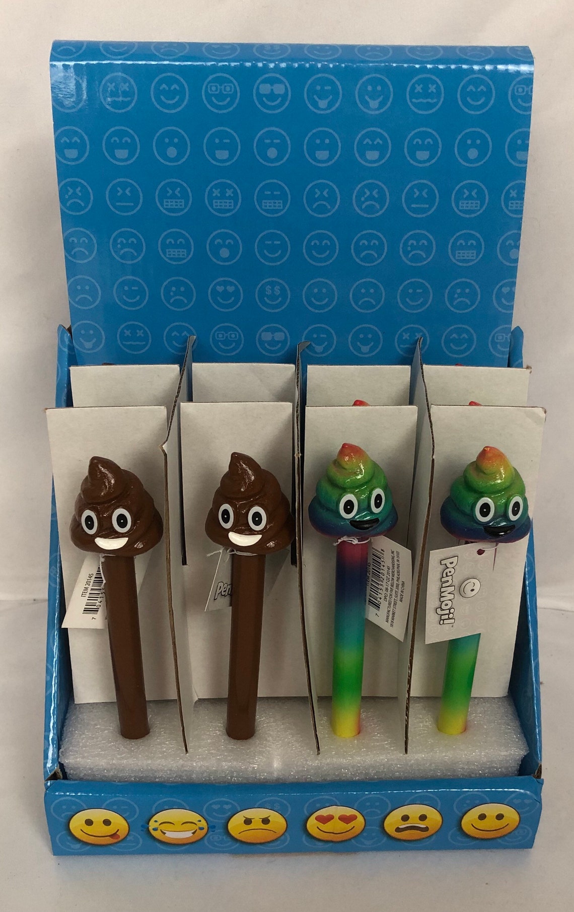 Poop Emoji Pens Rainbow Set Novelty Funny Kids Joke / - Etsy