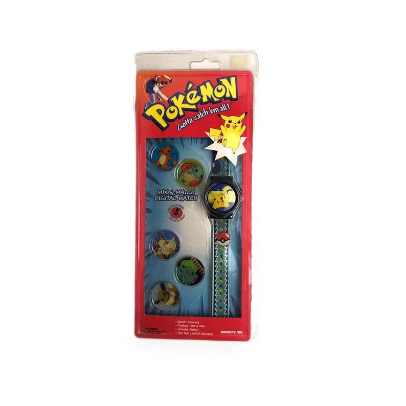Vintage 1999 Pokemon Watches 90s Toy / Pikachu Viacom / 1990s - Etsy España