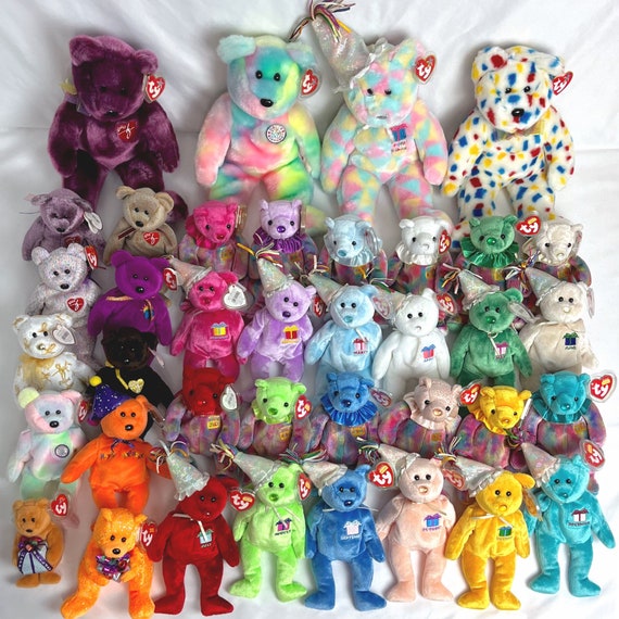Birthday Beanie Babies / Birthstone Baby Bundle Lot / 80s - Etsy