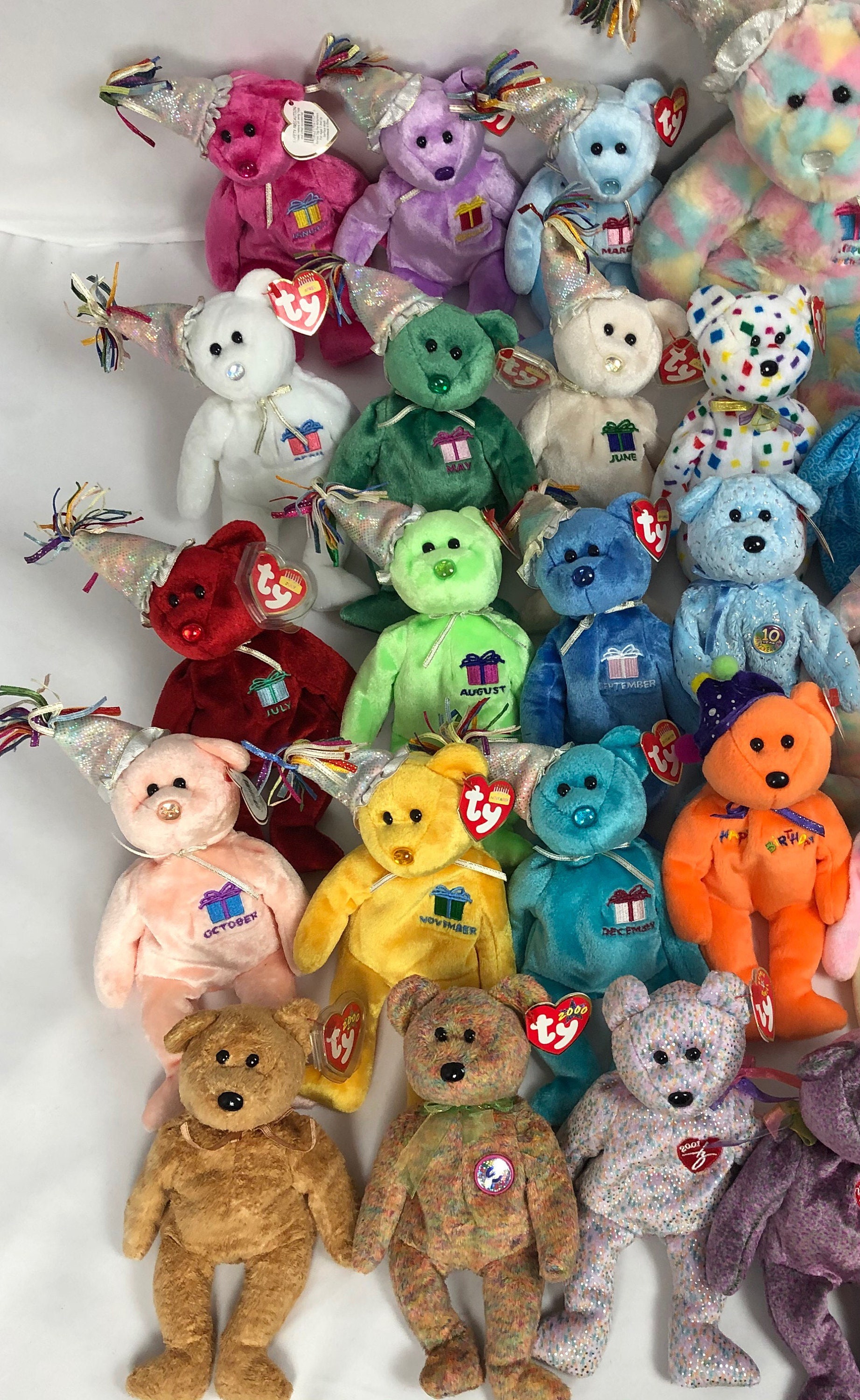 Birthday Beanie Babies / Birthstone Baby Bundle Lot / 80s | Etsy