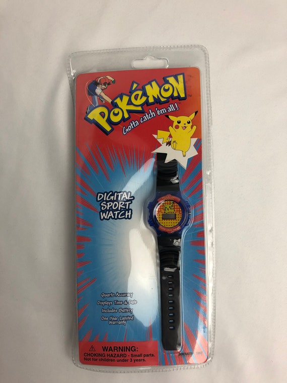Vintage 1999 Pokemon Watches 90s Toy / Pikachu Viacom… - Gem