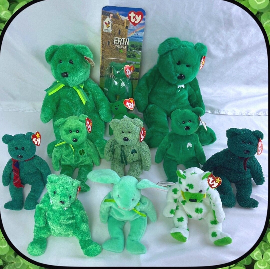 New St. Patrick’s Day Beanie Babies Bundle Lot Saint Feast Irish ...