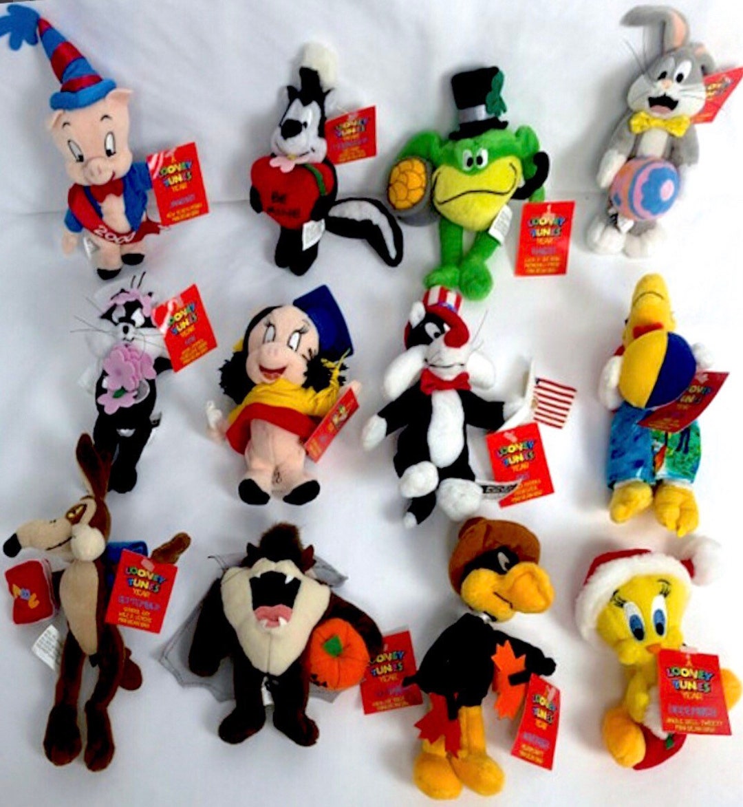 Vintage Looney Tunes Stuffed Animals / Warner Brothers - Etsy