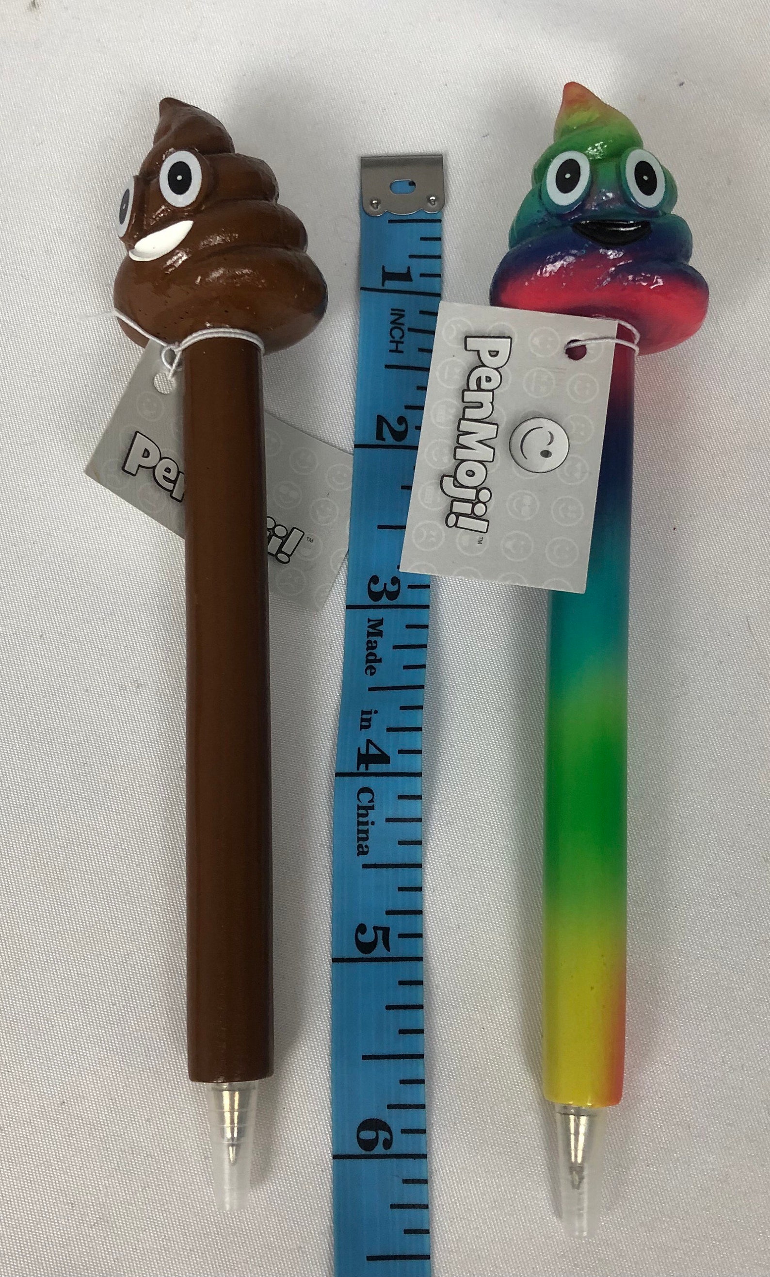 Poop Emoji Pens Rainbow Set Novelty Funny Kids Joke / - Etsy UK