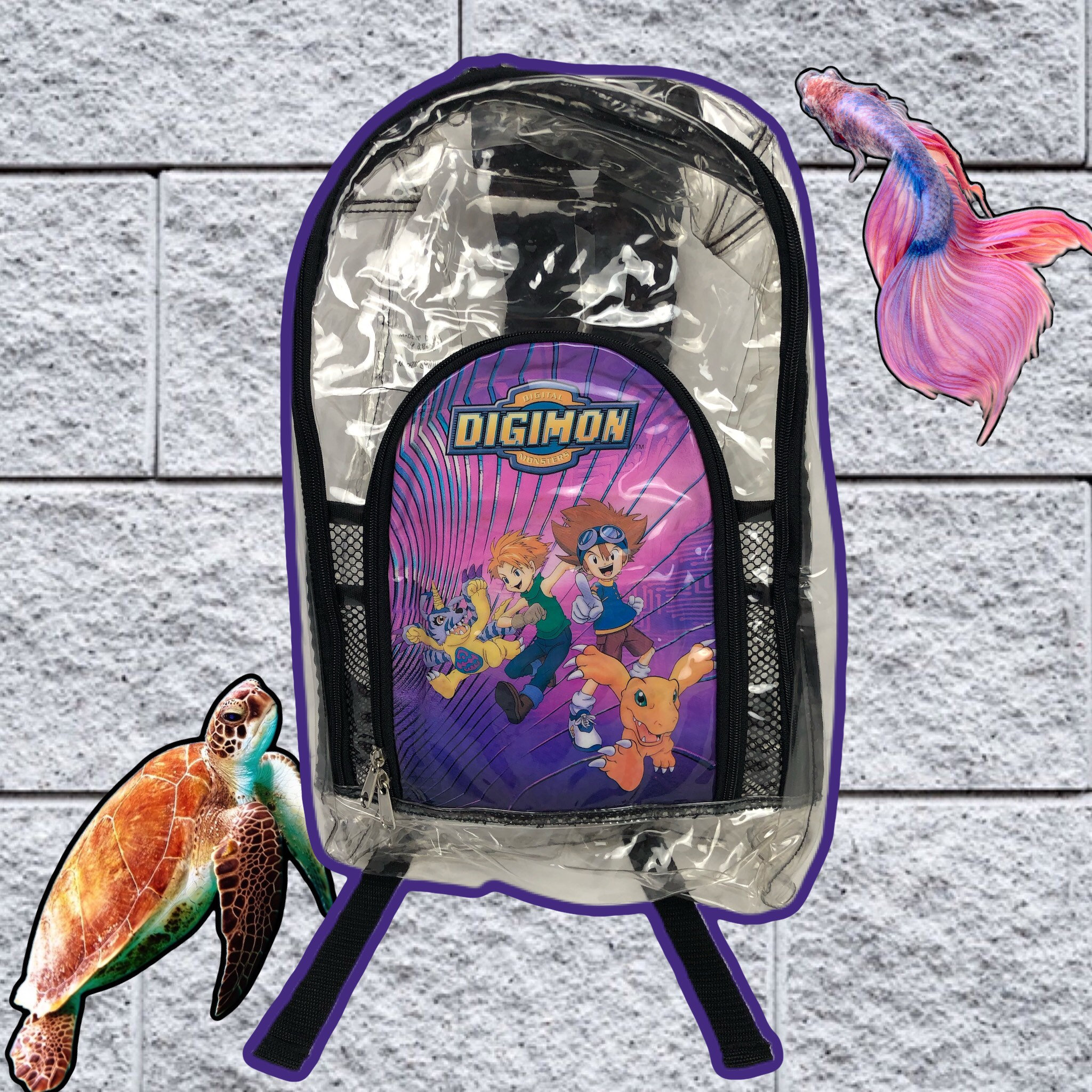 Digimon Mini Backpack / Anime Back Pack / Vintage Bag 1999 / - Etsy
