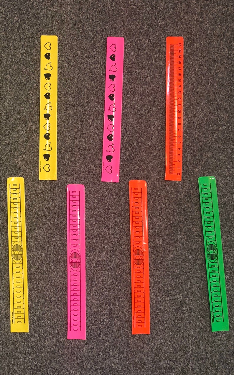 80s Neon Slap Bracelets / 1980s Made in Taiwan / Vintage Smack | Etsy