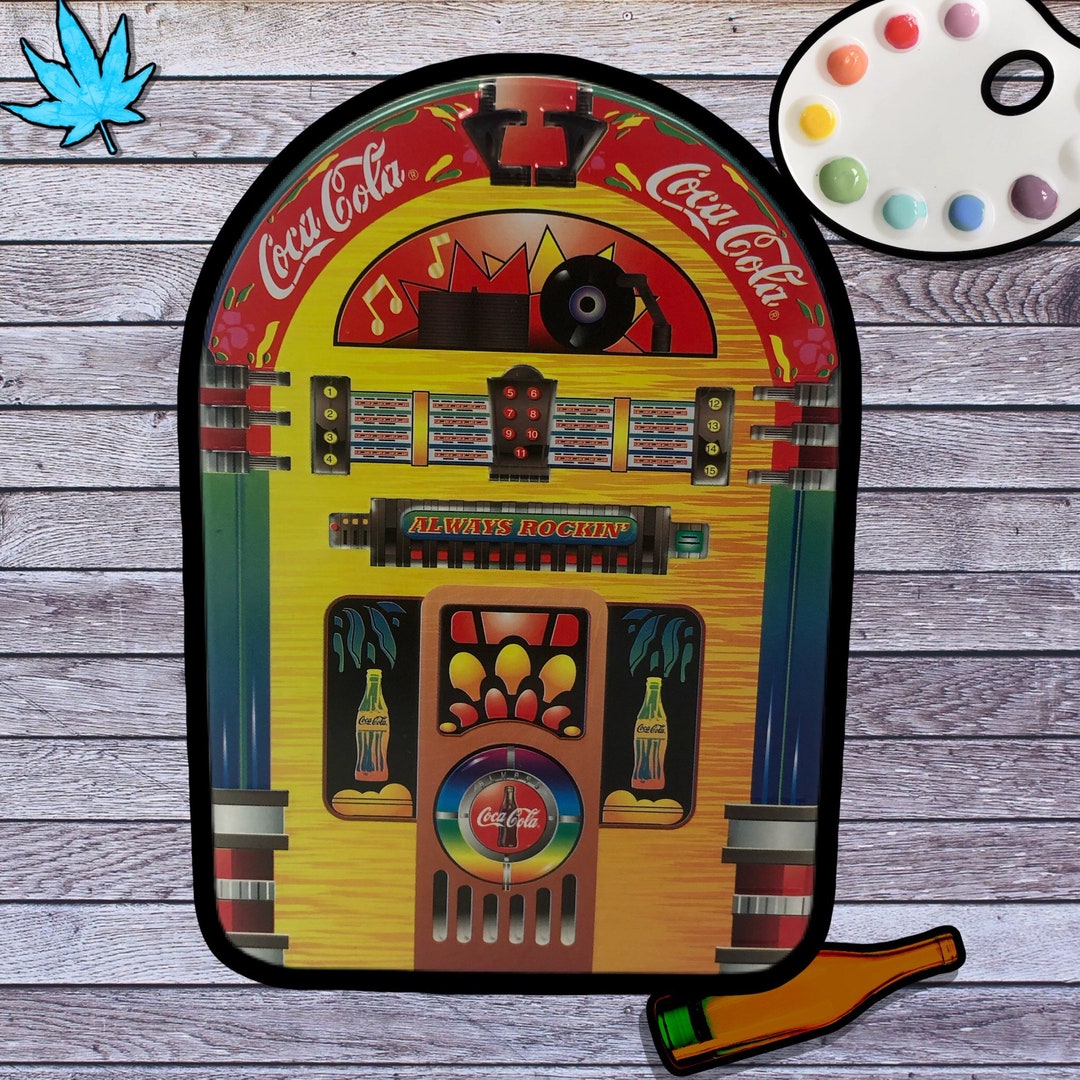 Tin Coca-cola Juke Box Jukebox / 1996 Collectible Coke Coca Cola ...