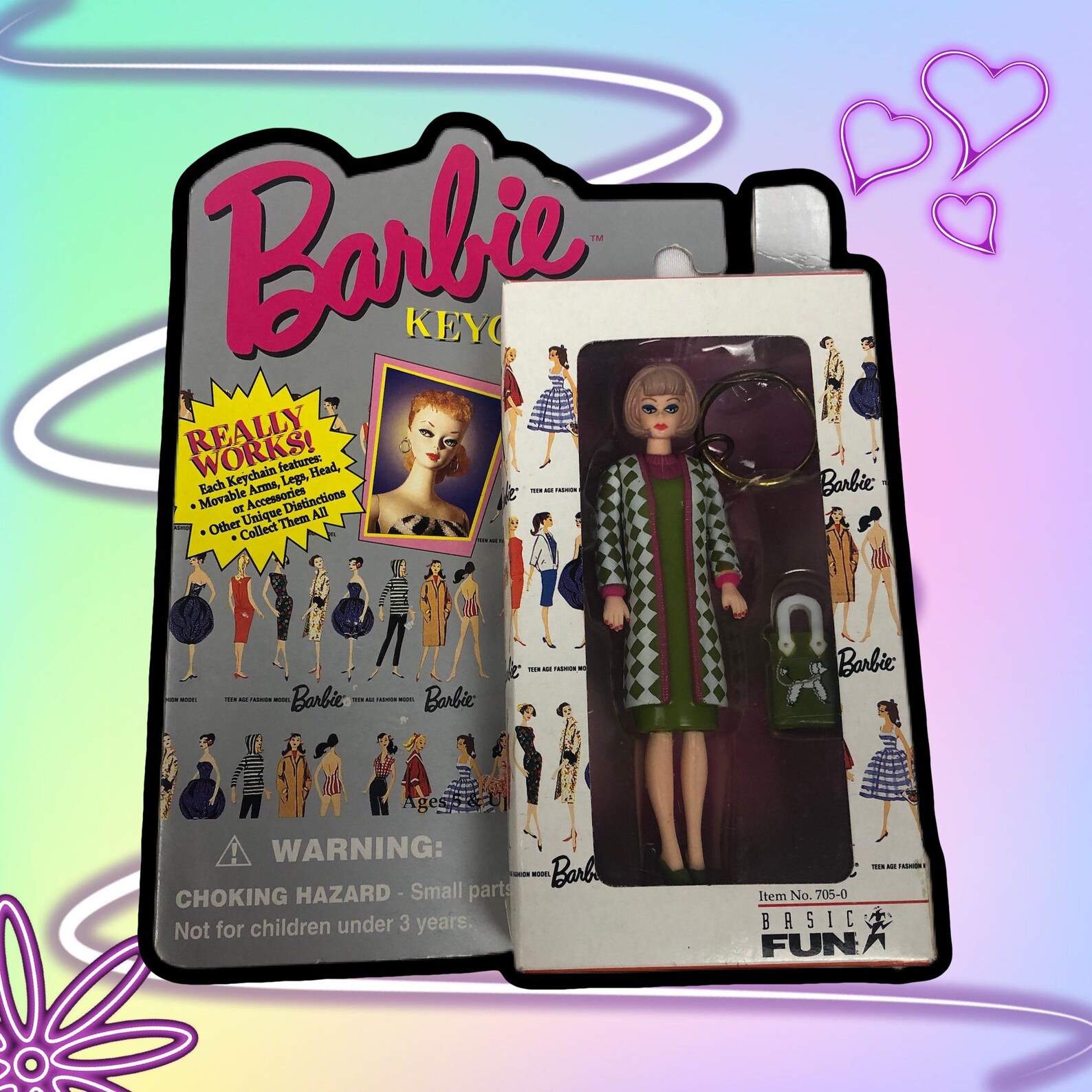 1995 Barbie Keychain / Vintage Mattel / Retro 60s / 90s Toy - Etsy
