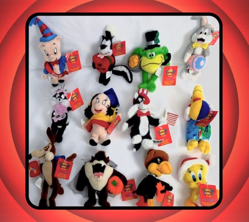 Vintage Looney Tunes Stuffed Animals / Warner Brothers - Etsy