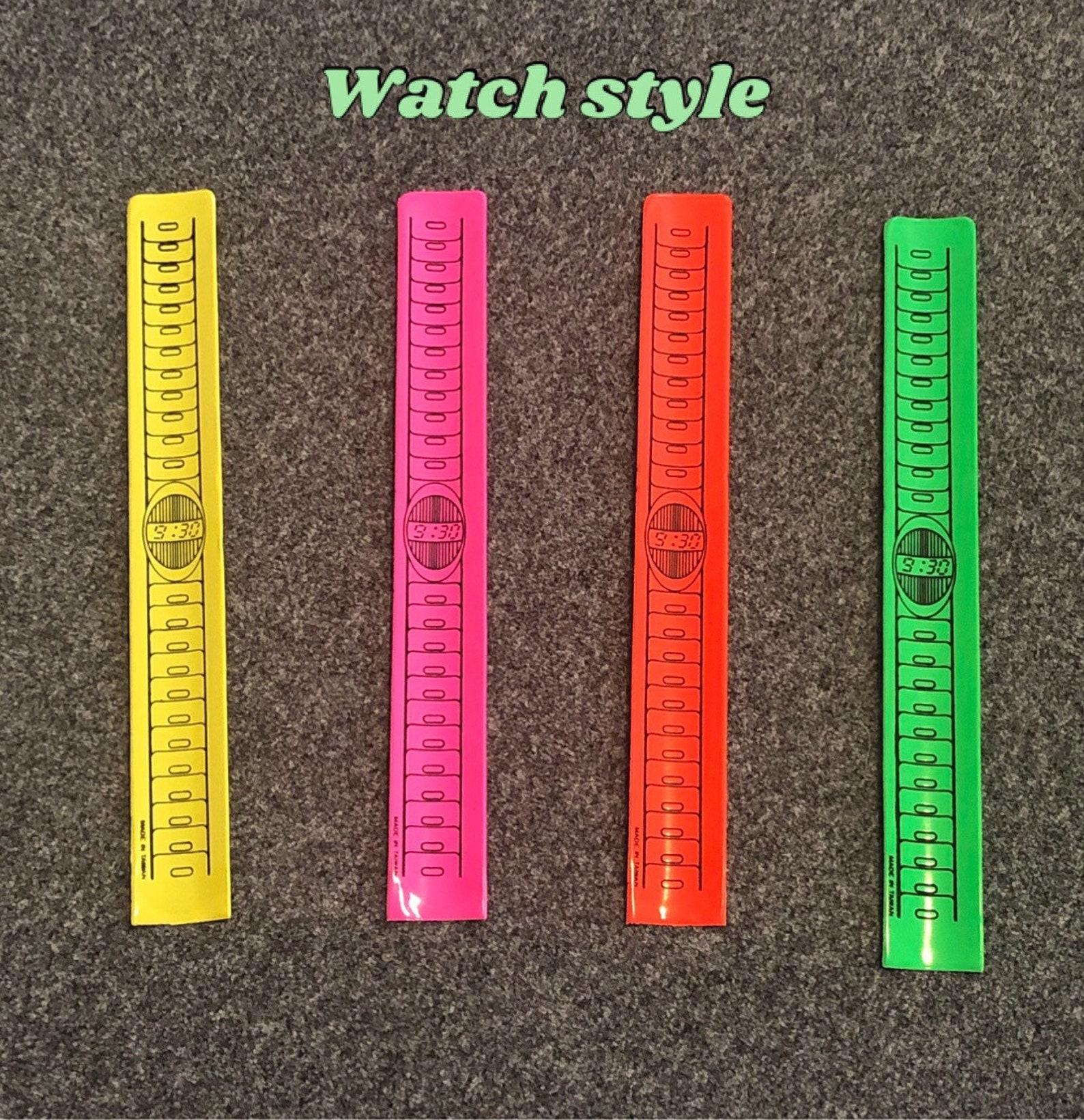 80s Neon Slap Bracelets / 1980s Made in Taiwan / Vintage Smack | Etsy