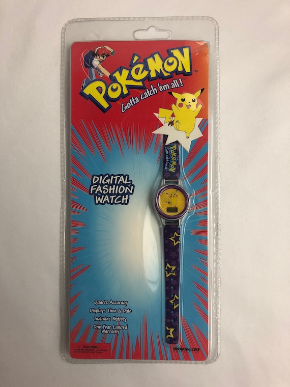 Vintage 1999 Pokemon Watches 90s Toy / Pikachu Viacom… - Gem