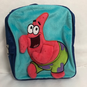 Fuzzy Patrick Star Backpack / Viacom / Nickelodeon / Sponge Bob ...