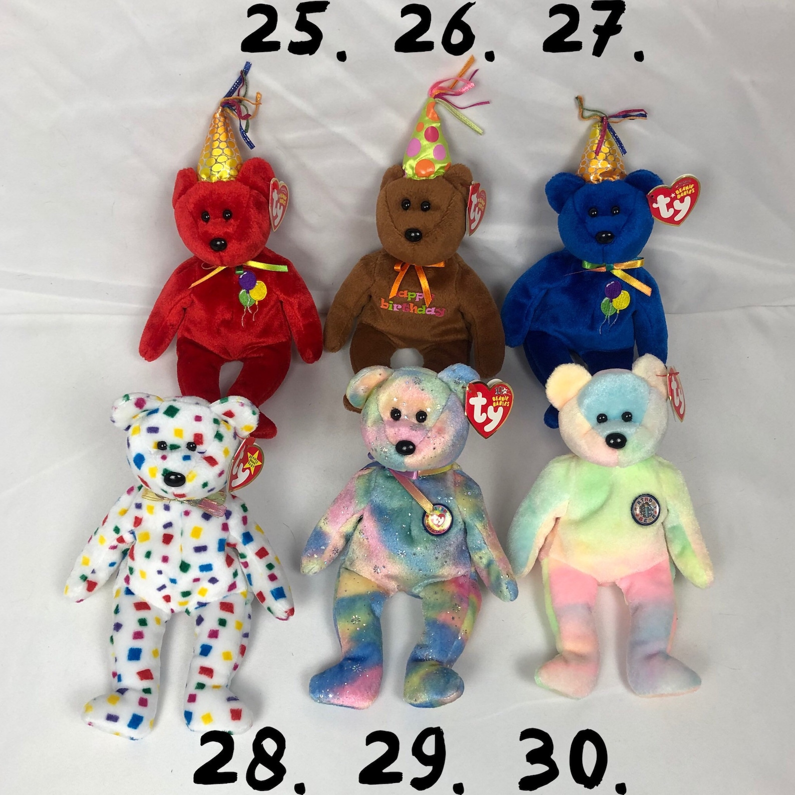 Birthday Beanie Babies / Birthstone Baby Bundle Lot / 80s | Etsy