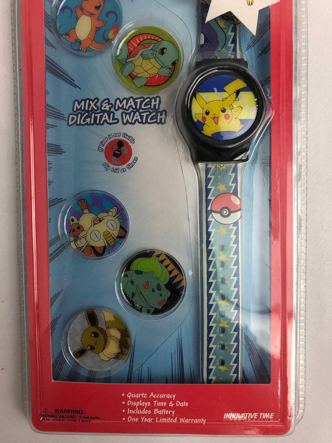 Vintage 1999 Pokemon Watches 90s Toy / Pikachu Viacom / 1990s - Etsy España