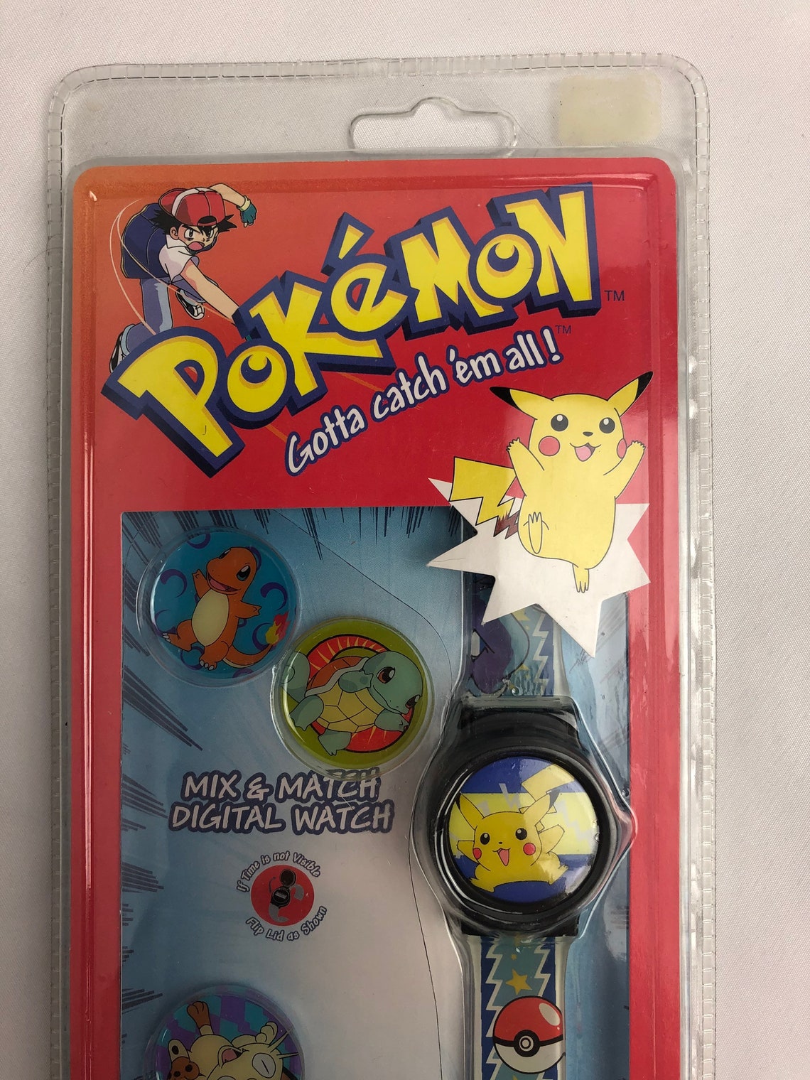 Vintage 1999 Pokemon Watches 90s Toy / Pikachu Viacom / 1990s - Etsy España