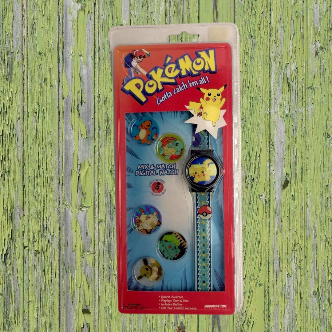 Vintage 1999 Pokemon Watches 90s Toy / Pikachu Viacom / 1990s ...