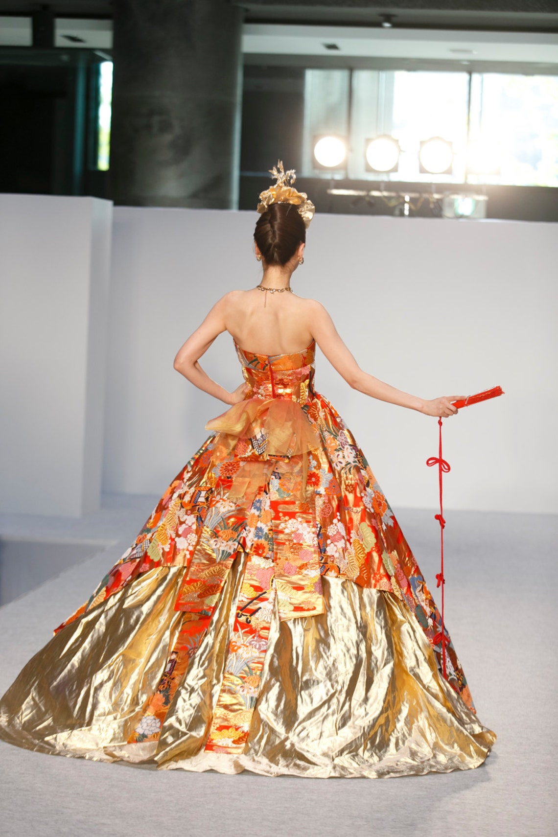 Utikake Kimono Dress Using Kimono for Wedding Attendance and Party ...