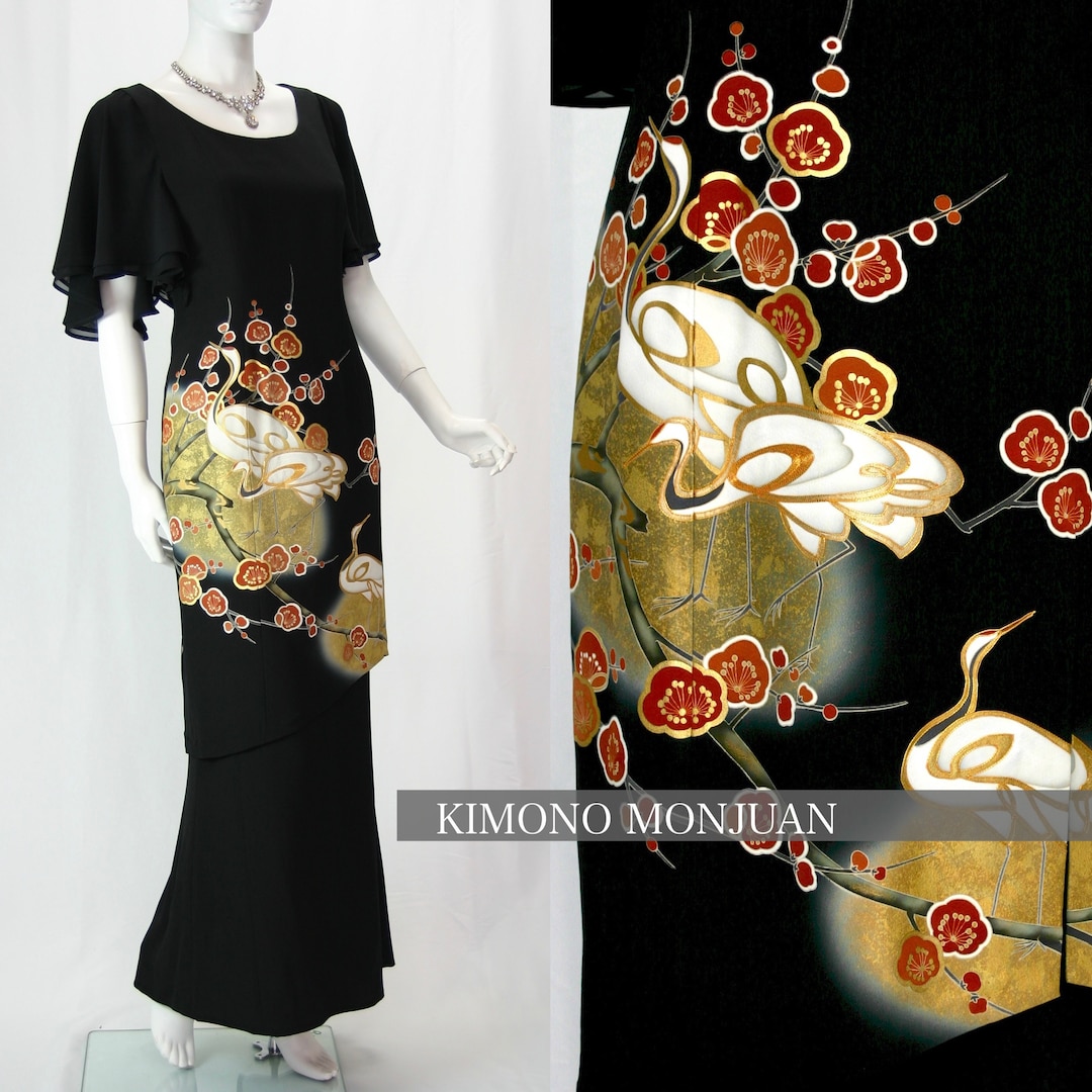 Kimono Dress for Parties. Kimono Dress, Japanese Dress, Formal Dress ...