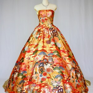 Utikake Kimono Dress Using Kimono for Wedding Attendance and Party ...