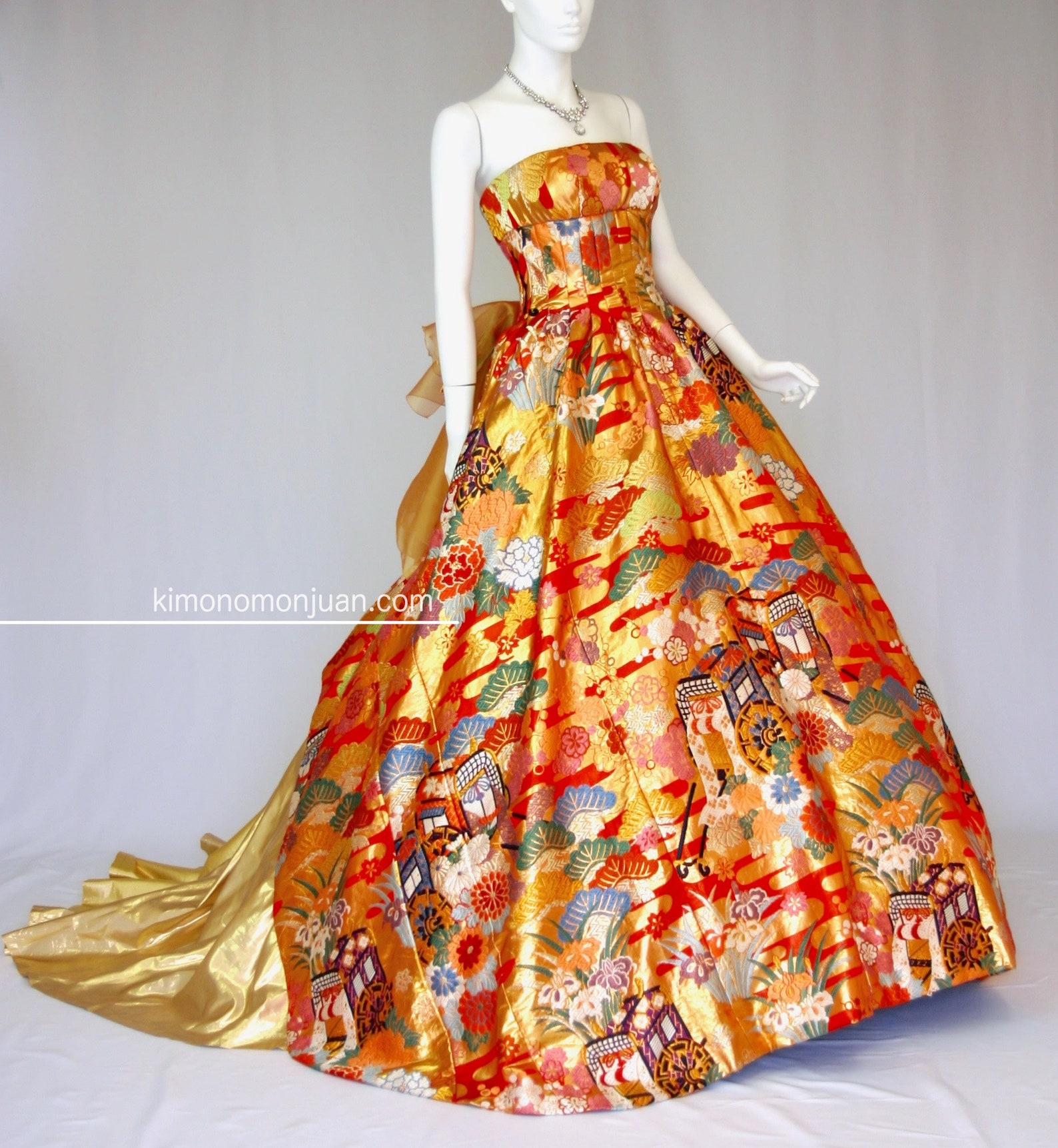 Utikake Kimono Dress Using Kimono for Wedding Attendance and Party ...