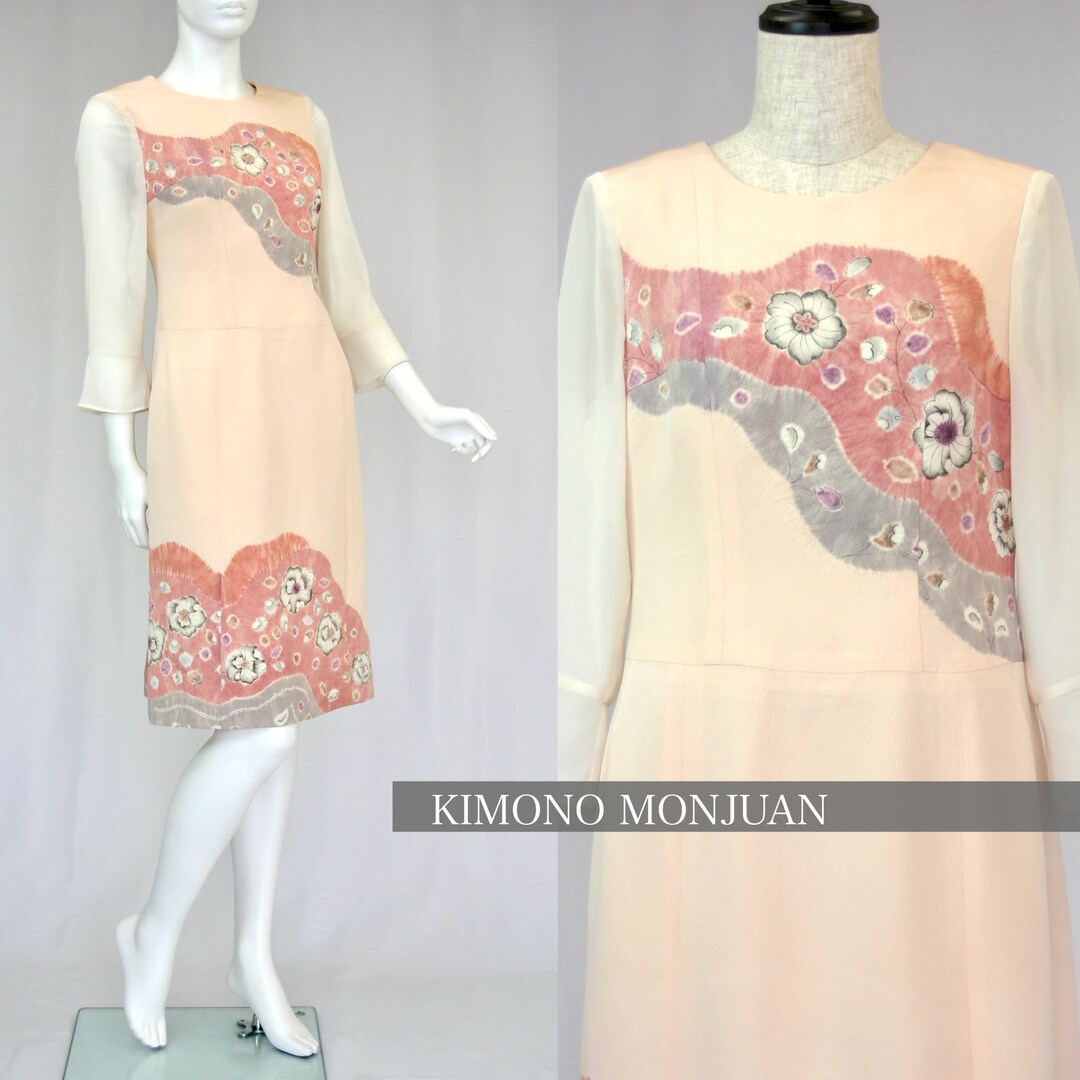 Kimono Dress, Japanese Dress, Formal Dress Using Kimono[houmongi] for ...