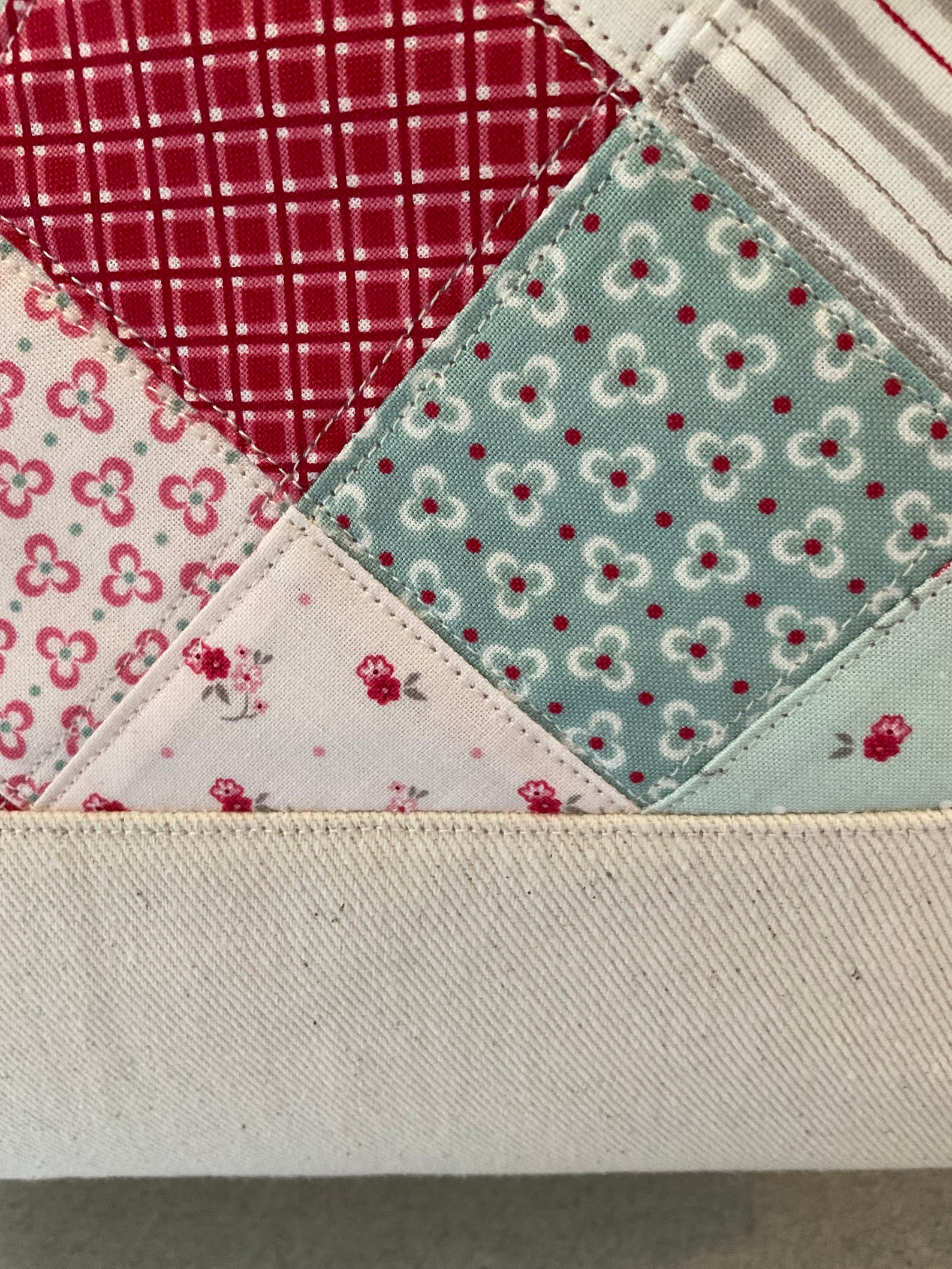 Quilted Tote Bag With Attached Matching Coin Purse, Shopping Tote ...