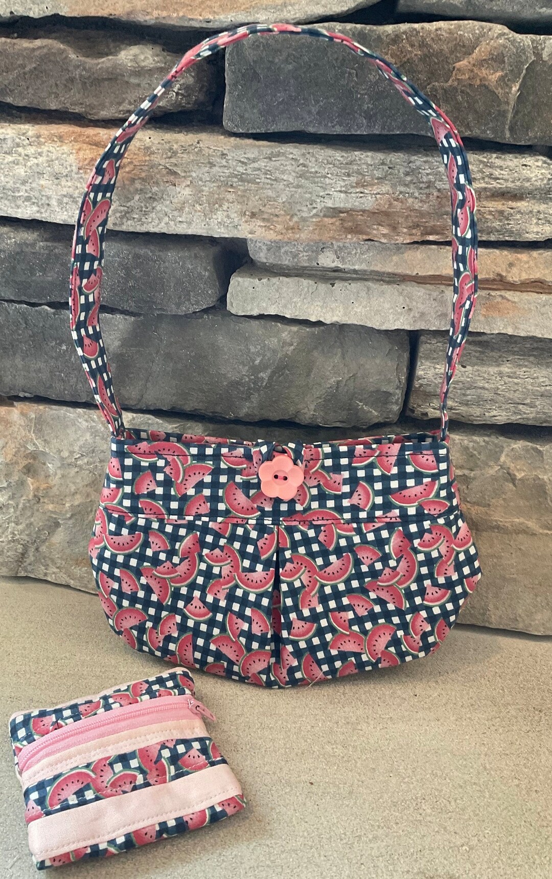 Little Girl Purse With Button Closure, Toddler Purse, Watermelon ...