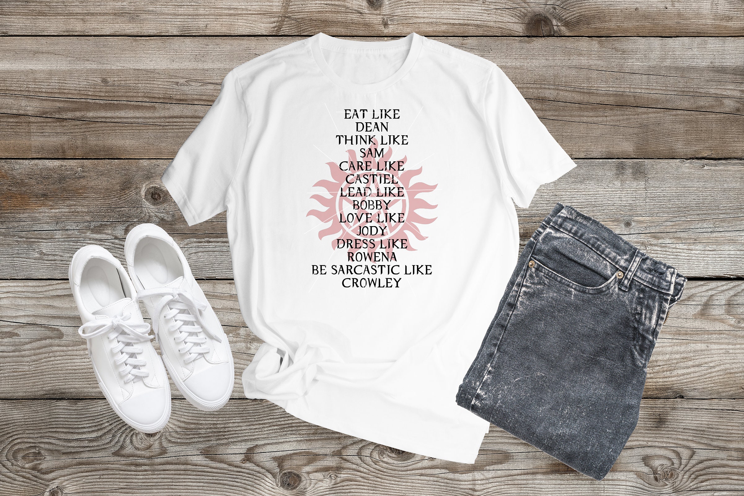 Supernatural Shirt Design, Sam and Dean, the Winchesters, JPEG, SVG ...