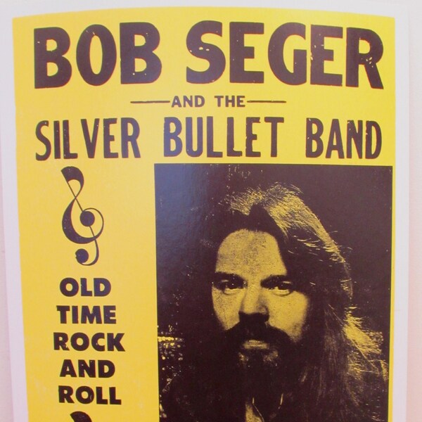 Bob Seger Poster - Etsy