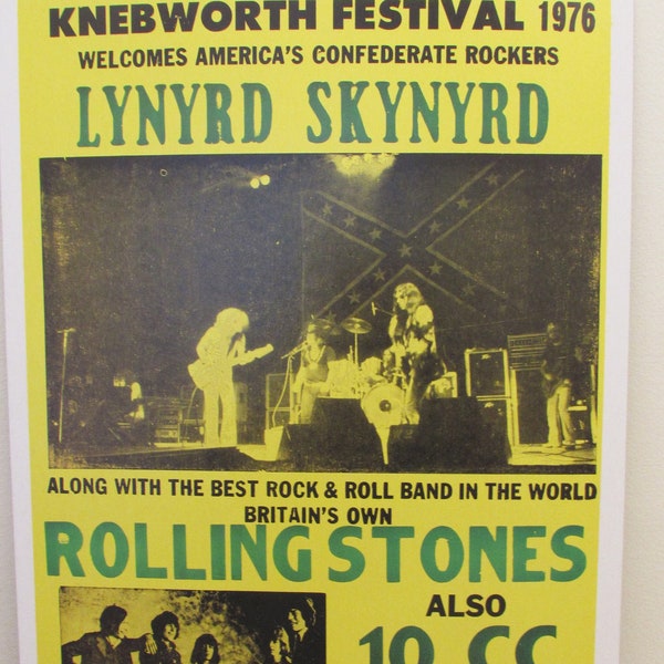 Lynyrd Skynyrd Concert Poster - Etsy