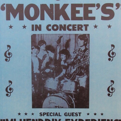 Vintage Monkees Poster Concert Poster 1967 Jimi Hendrix | Etsy