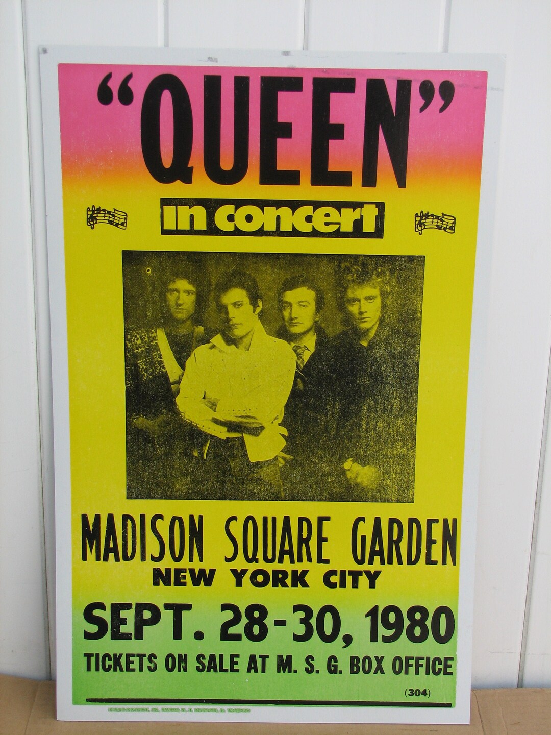 Vintage Queen Concert Poster, 1980 Tour, Madison Square Garden 14x22 - Etsy