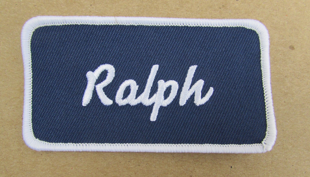 Name Ralph Patch Sewn Uniform Personal Patch EMBROIDERED - Etsy