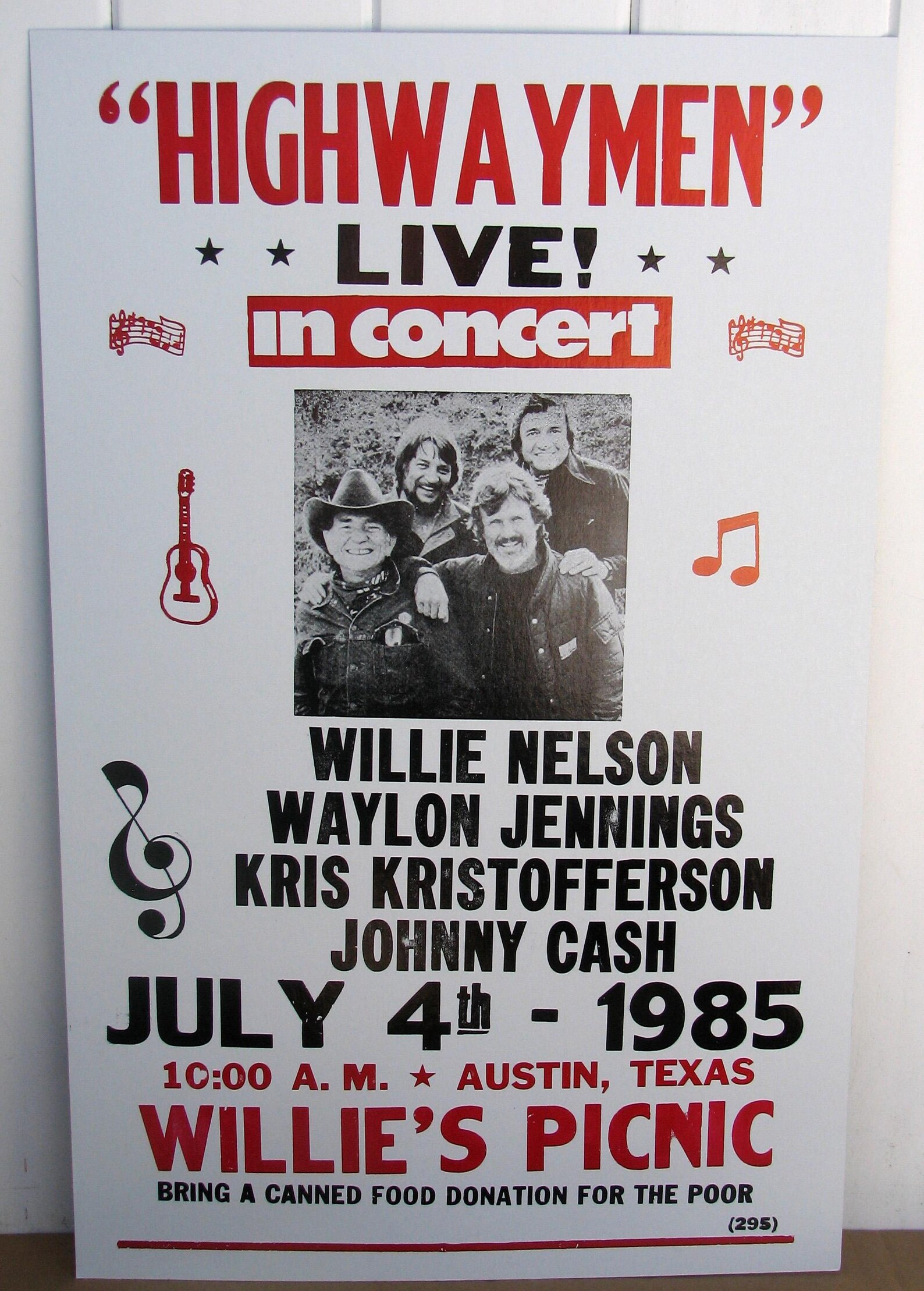 Vintage Highwaymen Poster, 1985, 14x22 - Etsy