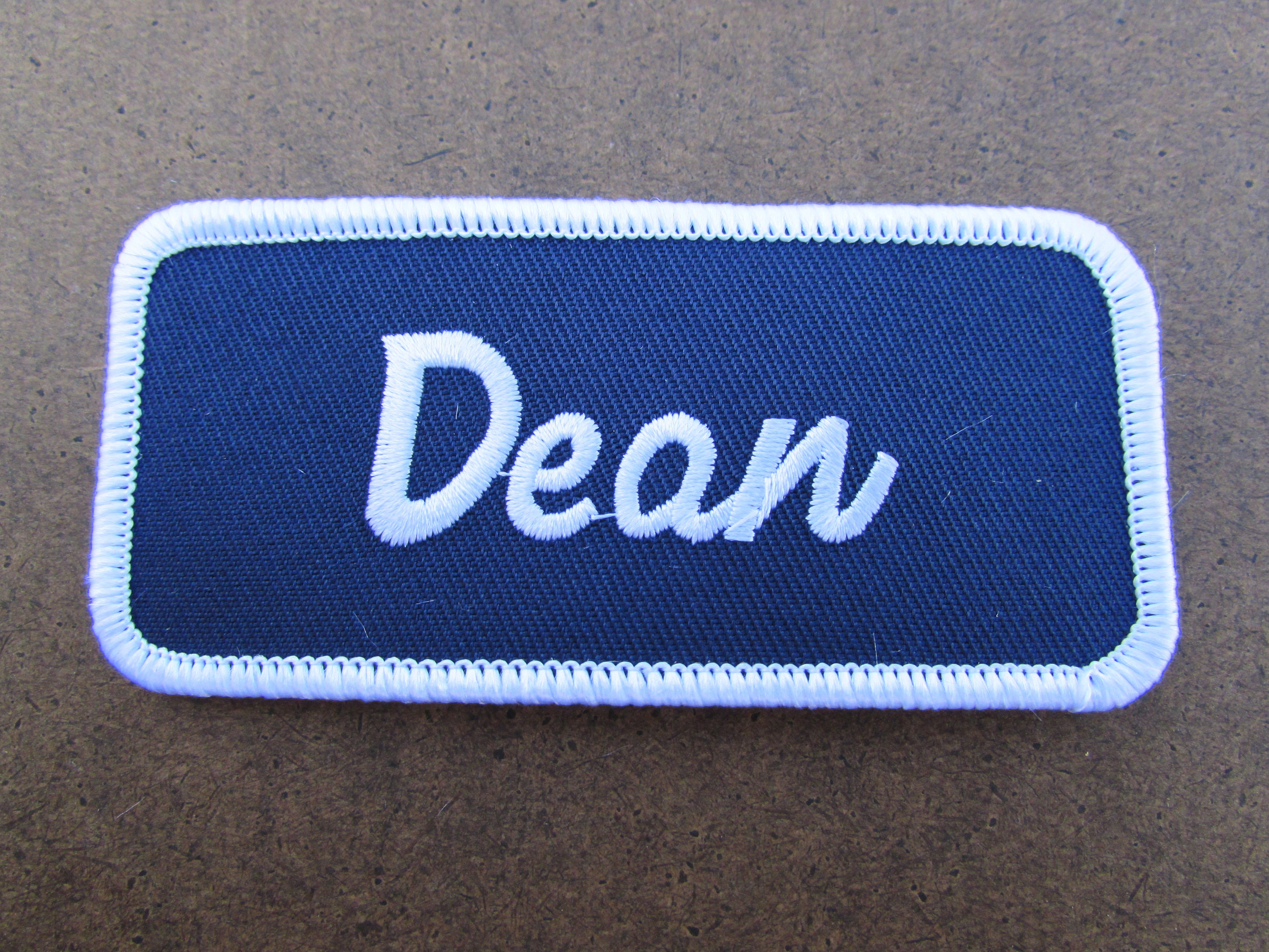 Name Dean Patch Sewn uniform personal patch EMBROIDERED - Etsy España