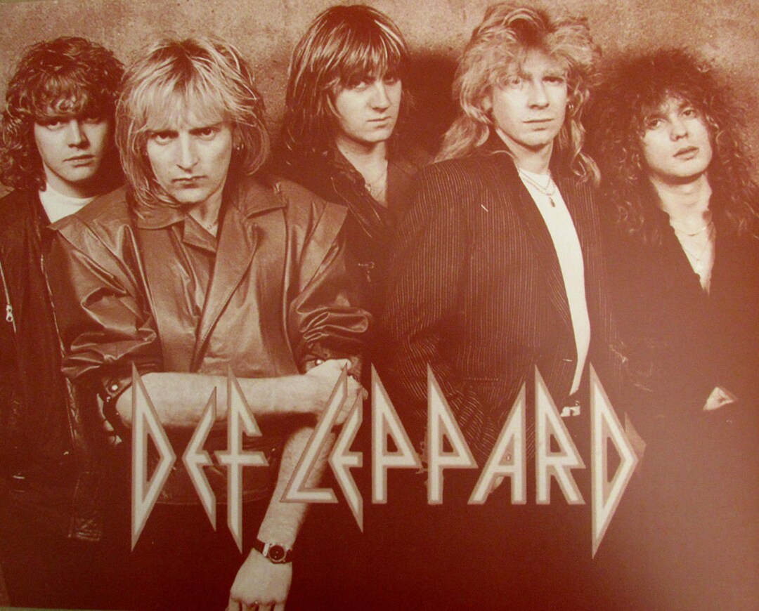 DEF LEPPARD Poster Sepia New 11x14 Sepia Print - Etsy