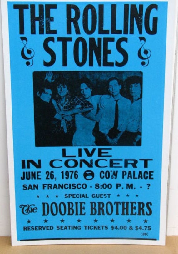 Rolling Stones Vintage Concert Posters