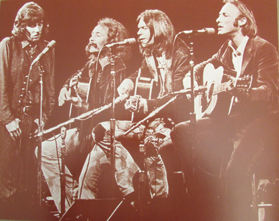 CSNY Sepia Poster Print 11 X 14 Poster New Neil Young - Etsy