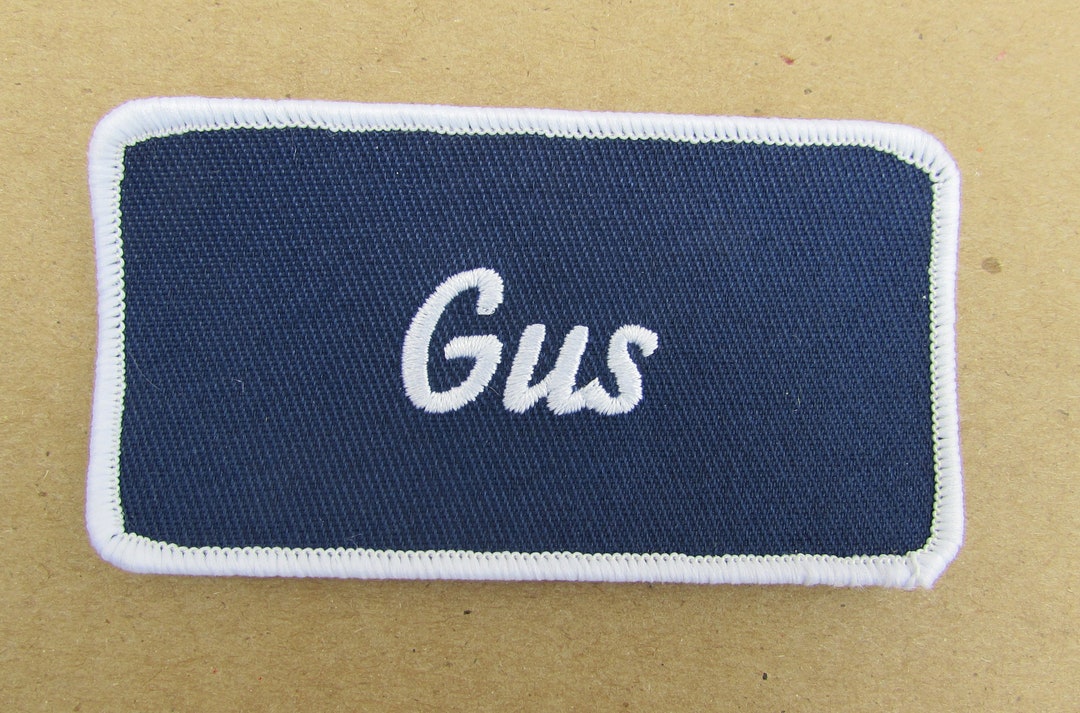 Name Gus Patch Sewn Uniform Personal Patch EMBROIDERED - Etsy