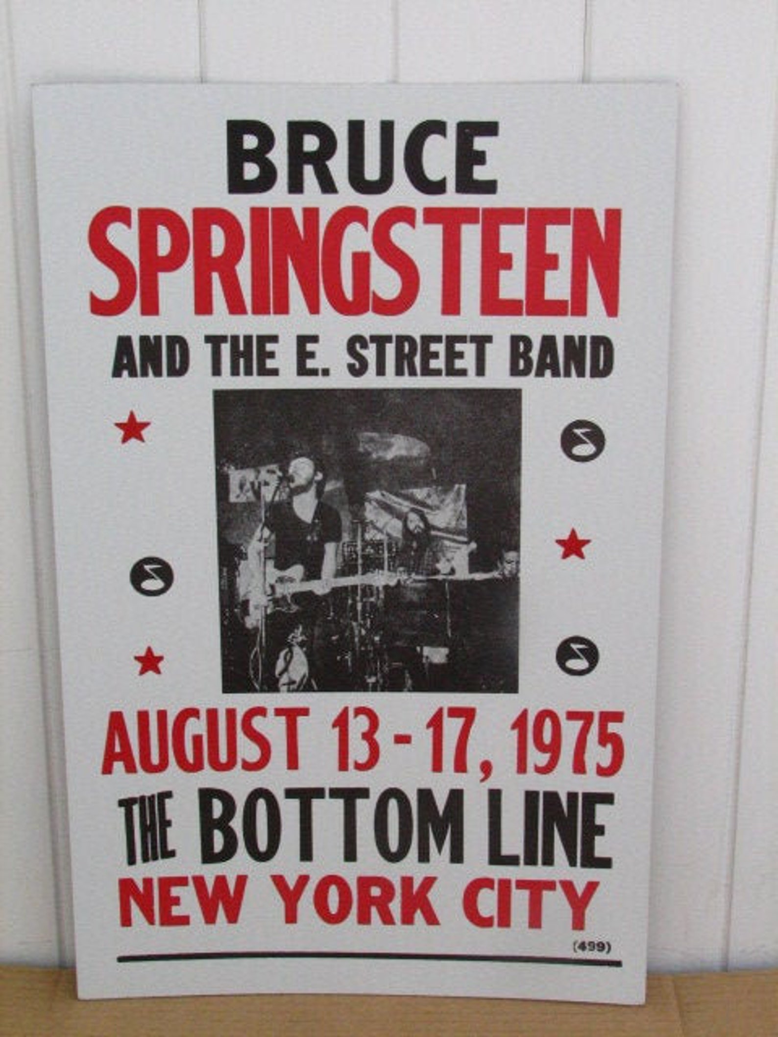 Bruce Springsteen Concert Poster 1975 Bottom Line Club NY 14x22 - Etsy