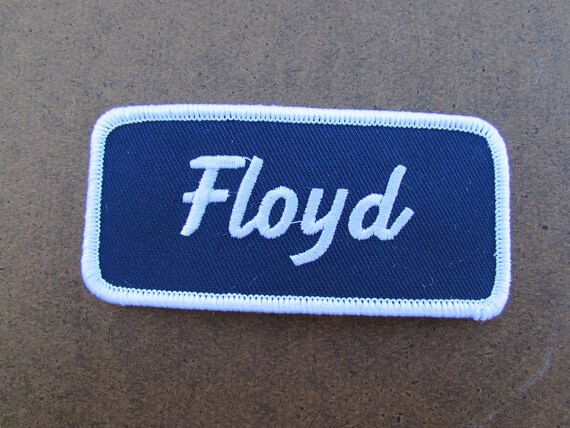 Name Floyd Patch Sewn Uniform Personal Patch EMBROIDERED | Etsy