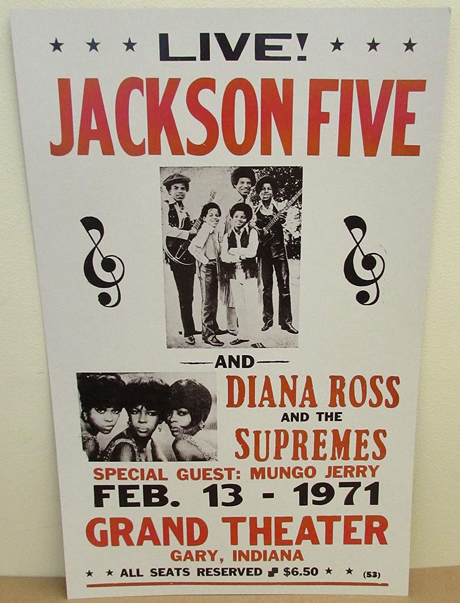 Vintage Jackson 5 Concert Poster 1971 Gary Indiana Jackson 5 - Etsy UK