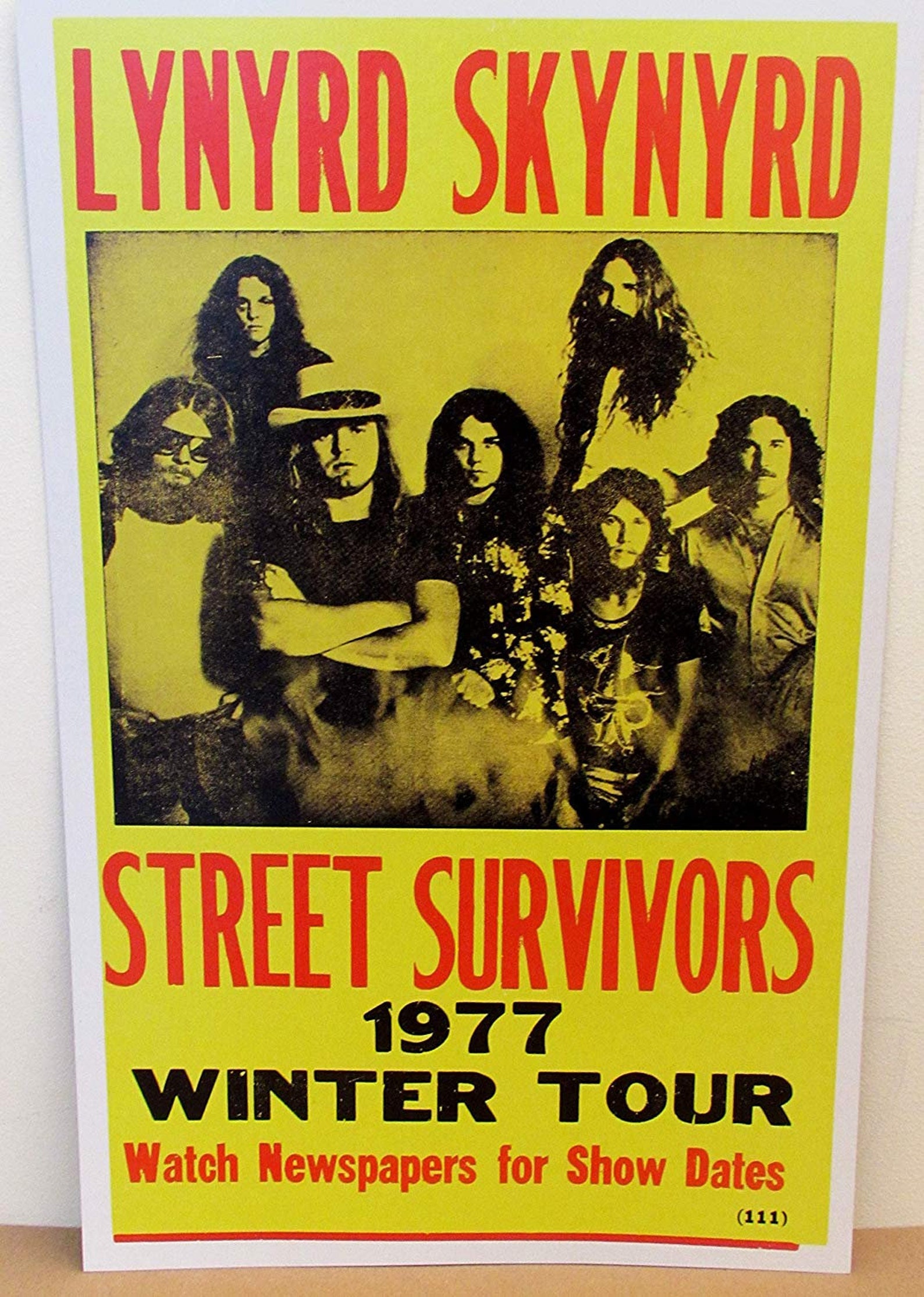 Vintage Lynyrd Skynyrd Concert Poster 1977 Tour Street - Etsy