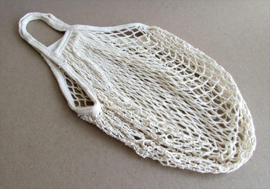 2 Net Bags Macrame Eco Friendly Reusable Net Bag Fishnet Macrame ...