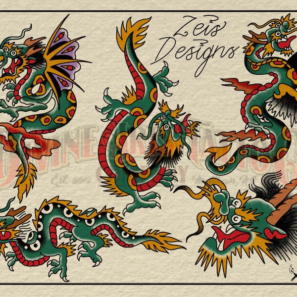 Dragon Flash Sheet - Etsy