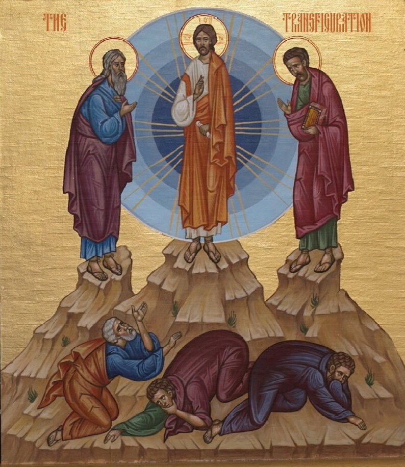 La Transfiguración de Nuestro Señor icono único - Etsy México