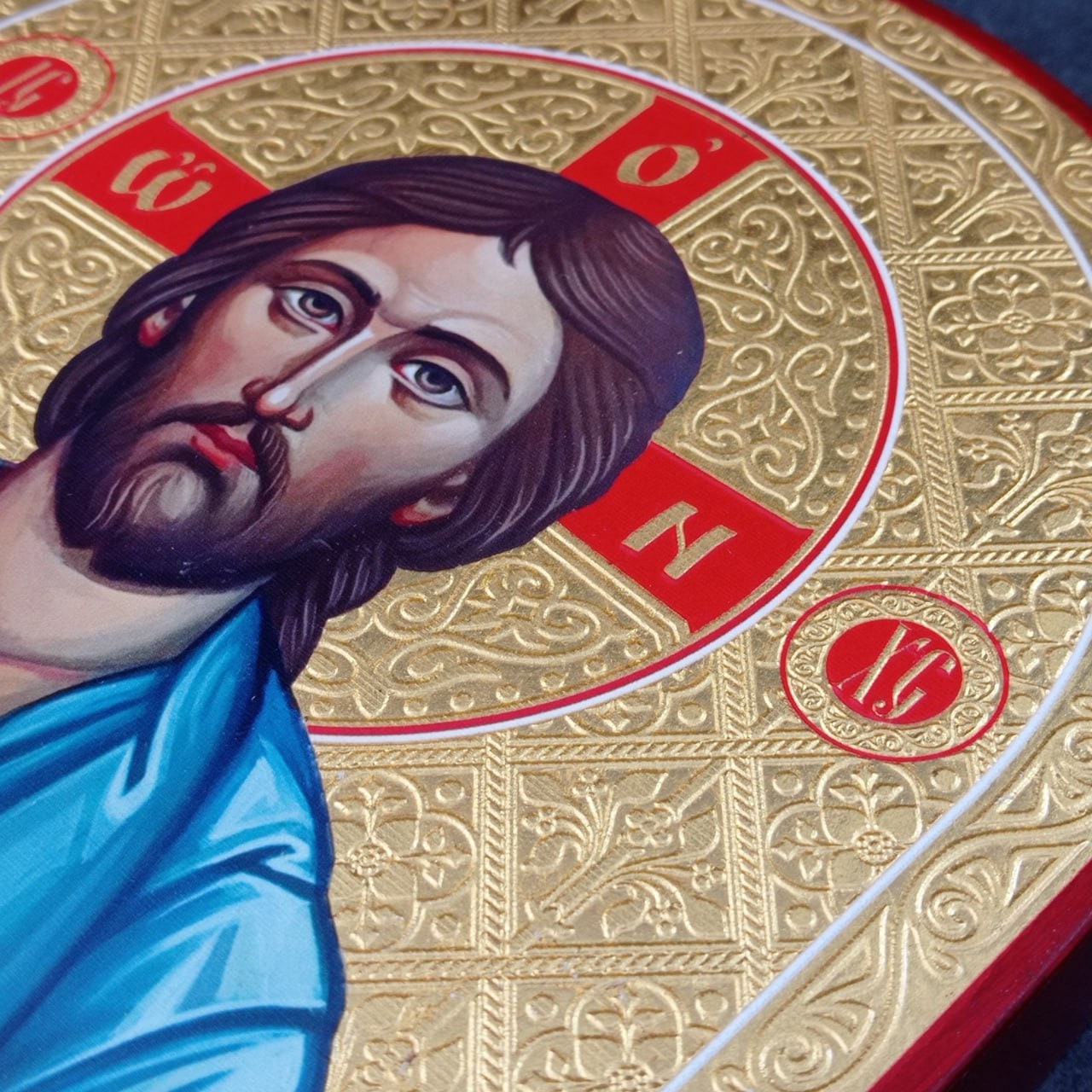 Byzantine Handmade Christ Pantocrator Icon: Greek Orthodox Gift for ...