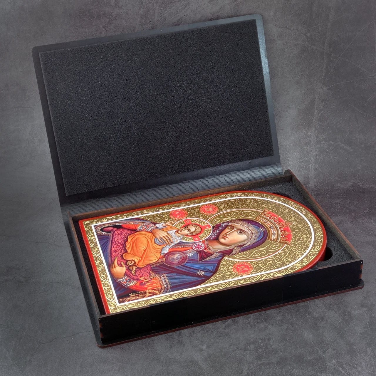 Byzantine Handmade Virgin Mary Icon: A Greek Orthodox Gift for Prayer ...