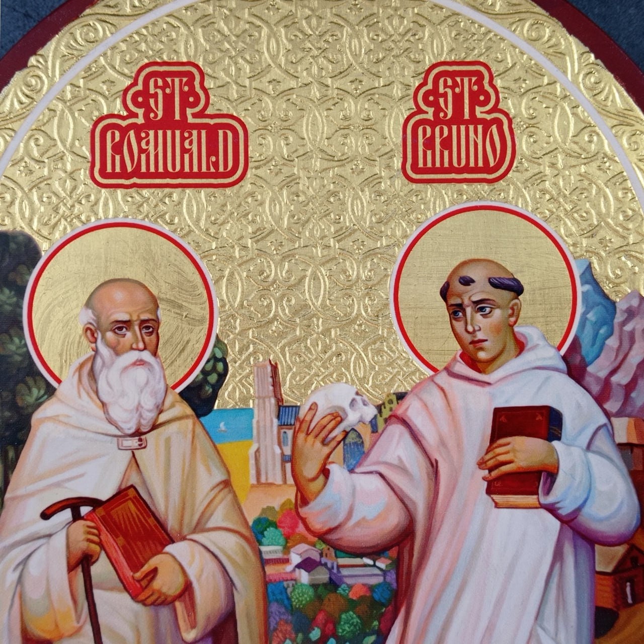Byzantine Icon Replica: Saint Romuald and Saint Bruno Greek Orthodox ...