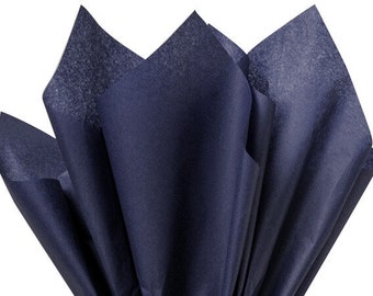 Navy Blue Tissue Paper 24 Sheets Bulk Midnight Blue Tissue Paper Dark ...